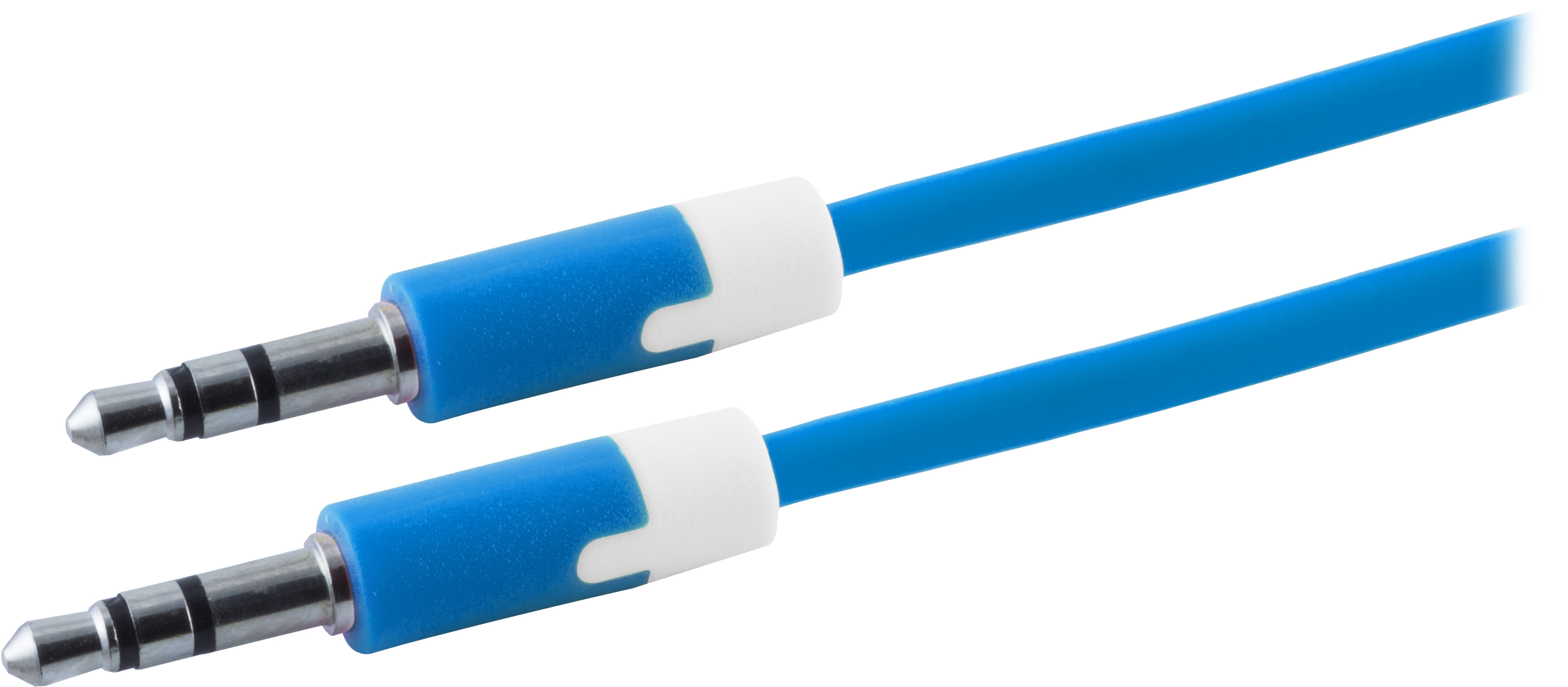Uber 3ft. 3.5mm Audio Cable, AUX, Dual Shielded, Blue, 13226 - Walmart.com