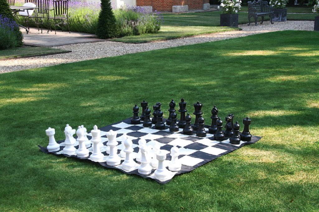 Uber Games Garden Chess Set With Nylon Chequerboard Mat - Walmart.com