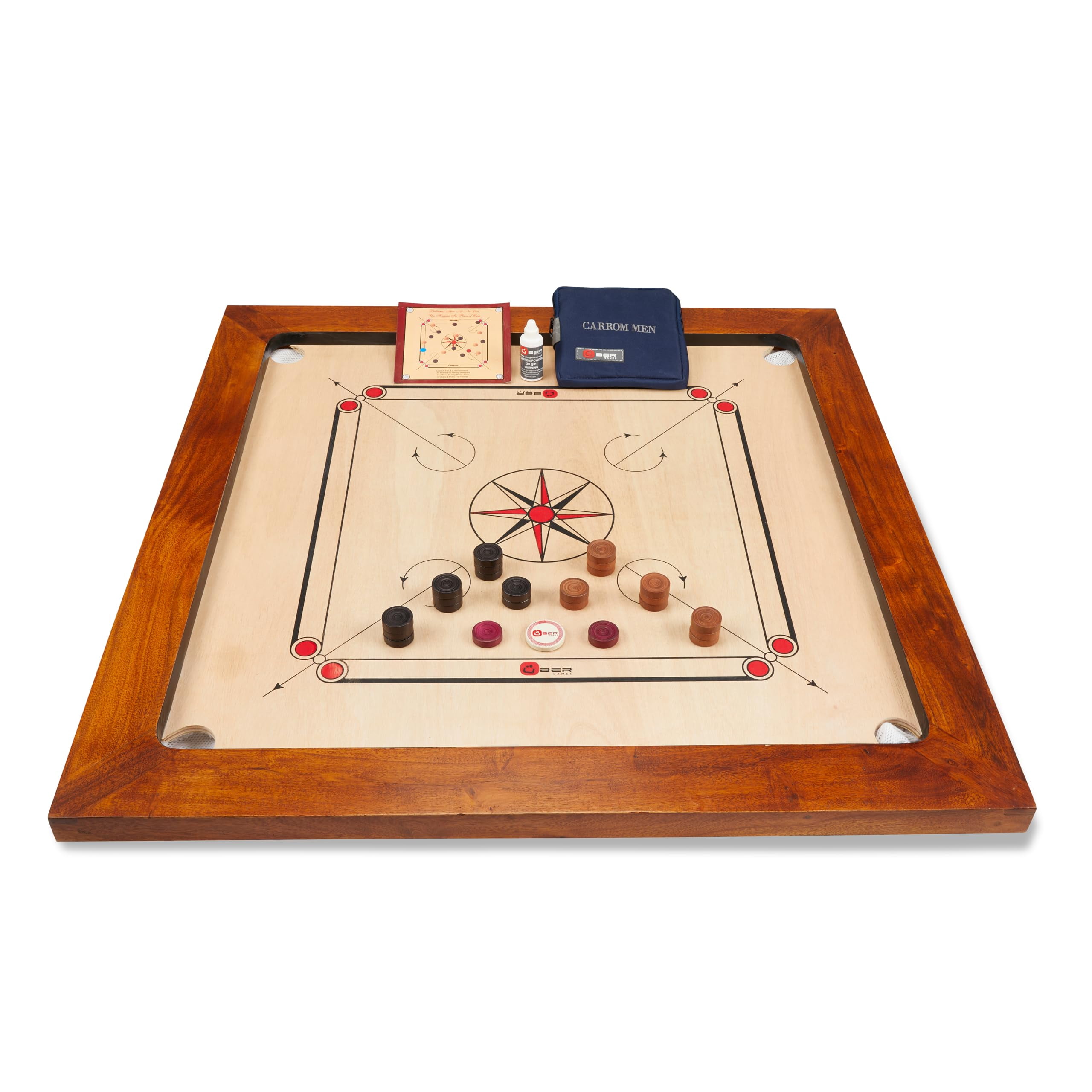 Uber Games - Tournament Carrom Board Set - x inch Official Size ...