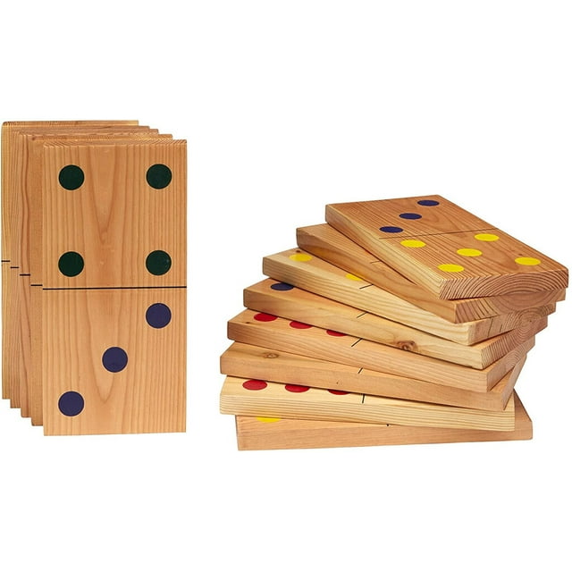 Uber Games Mega Giant Wooden Dominoes (25cm Dominoes) - Walmart.com