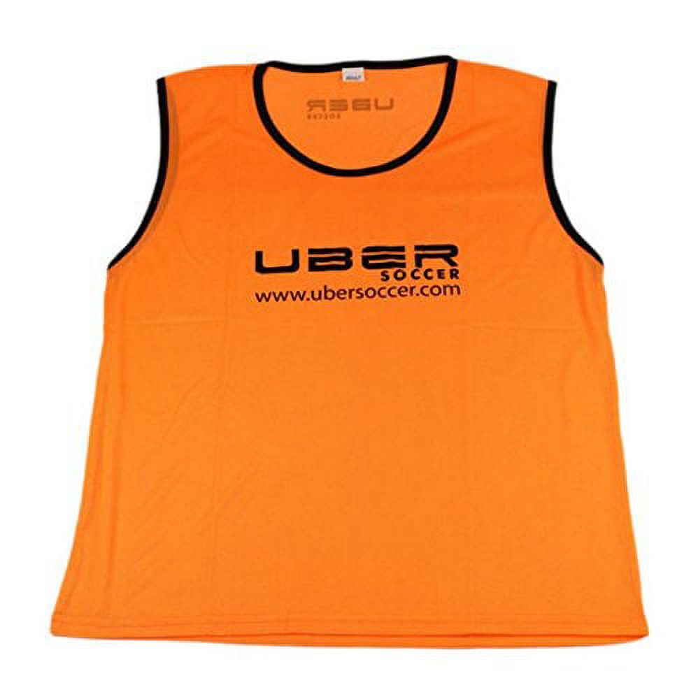 Uber Soccer Mesh Scrimmage Training Bibs - Set of 10 (Neon Orange ...