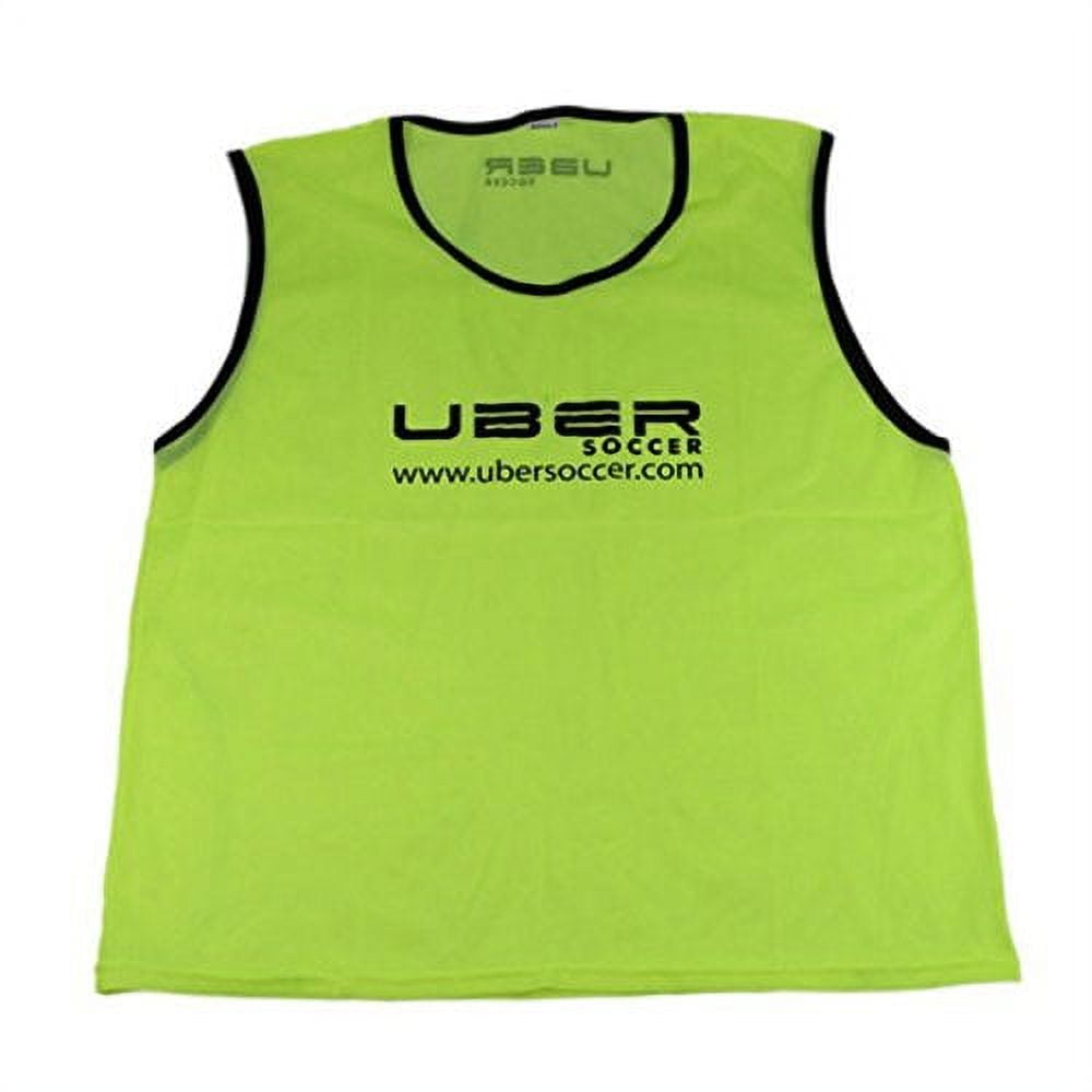 Uber Soccer Mesh Scrimmage Training Bibs - Set of 10 (Neon Yellow ...