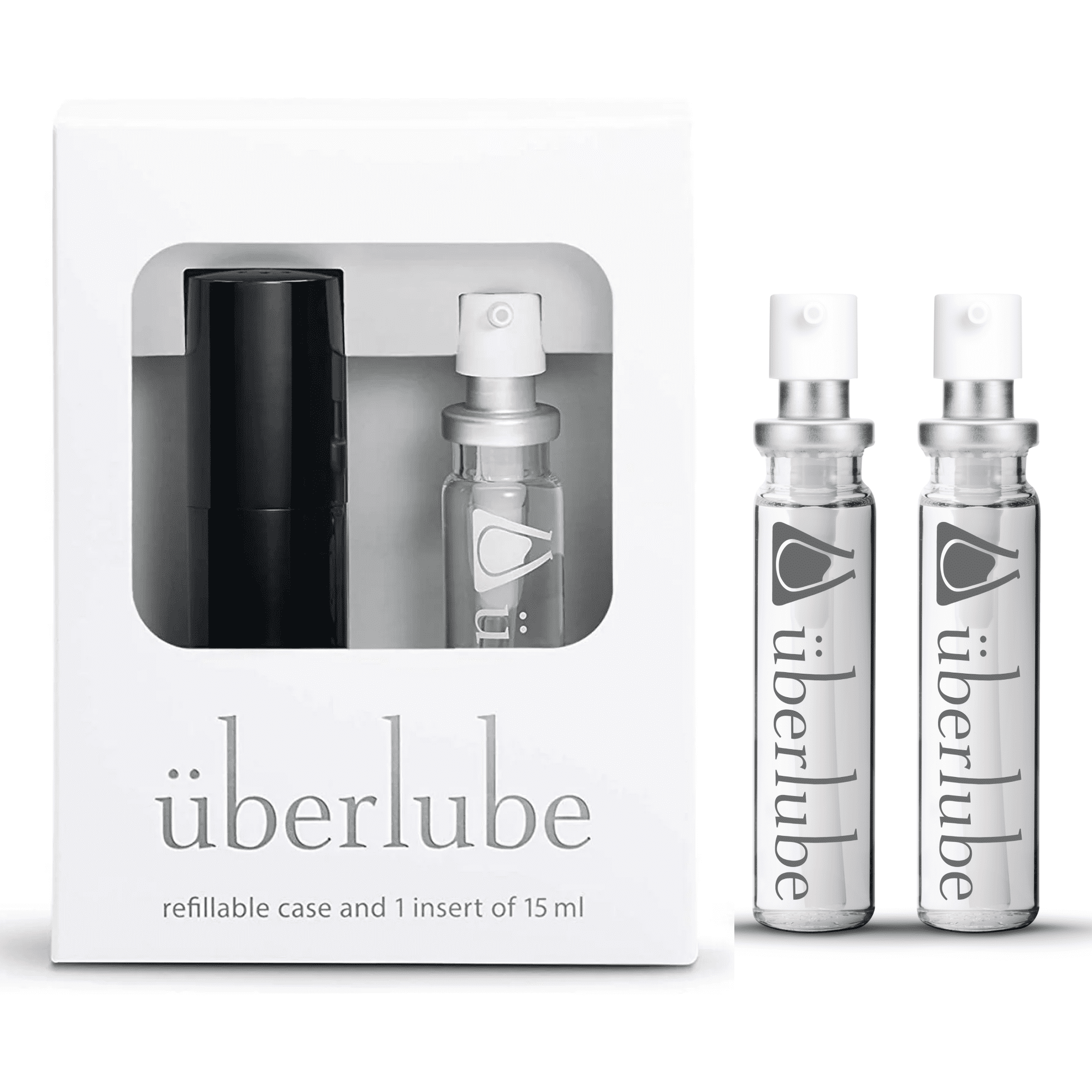 Uberlube Silicone Lube, Black Travel Kit, Latex-Safe Unscented ...