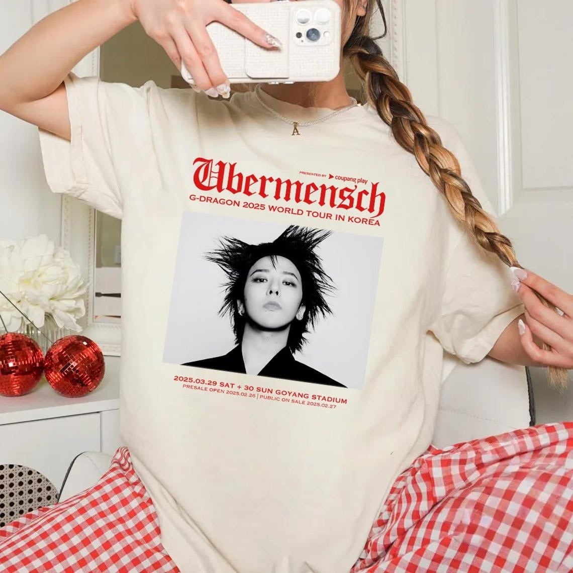 Ubermensch Gd.ragon Shirt, Kpop Tour Shirt, GD.ragon B!gBang Graphic ...