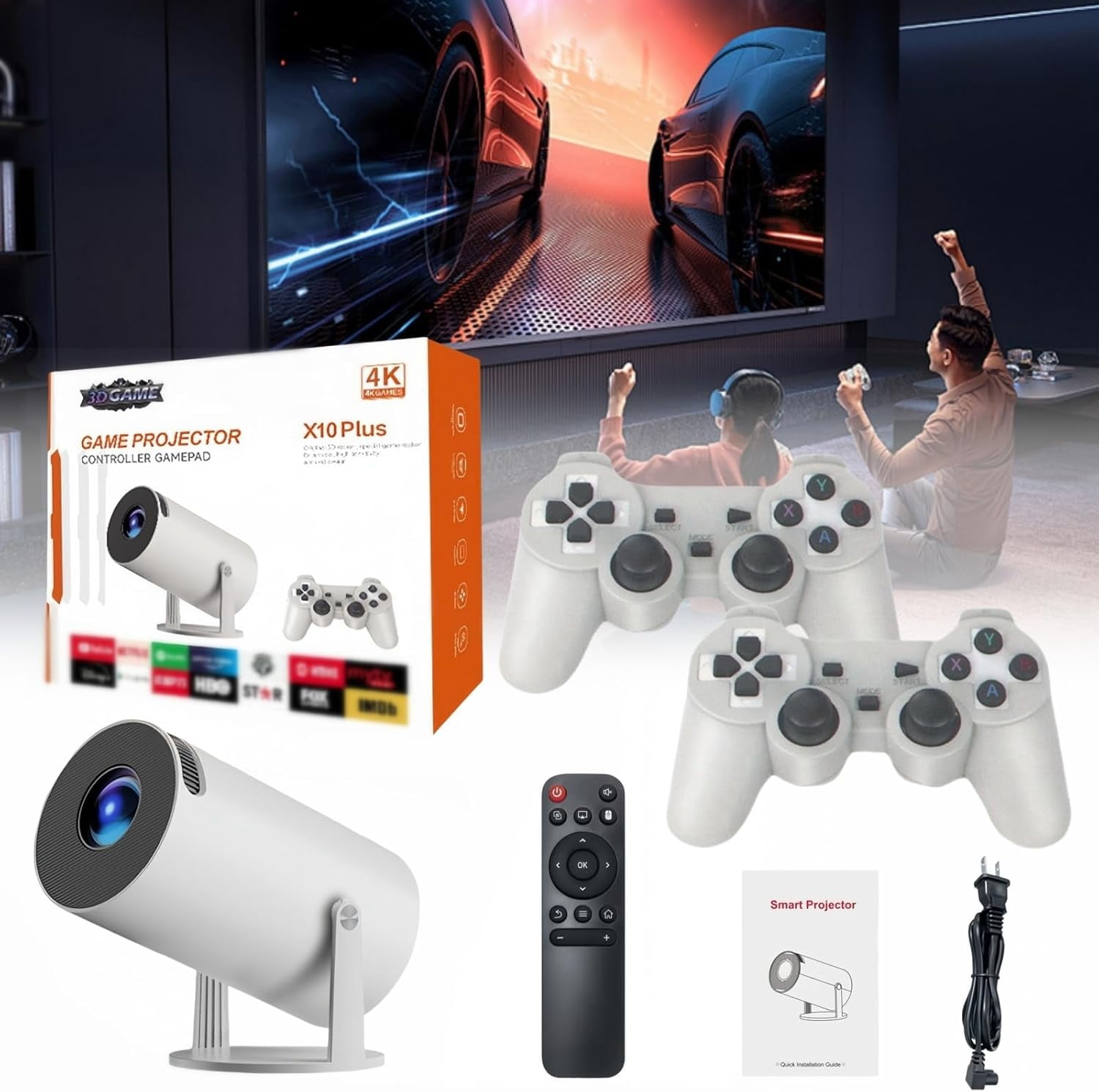 Uberwith Arcade Vision Projector, Retro Projector with 20,000+ Retro ...