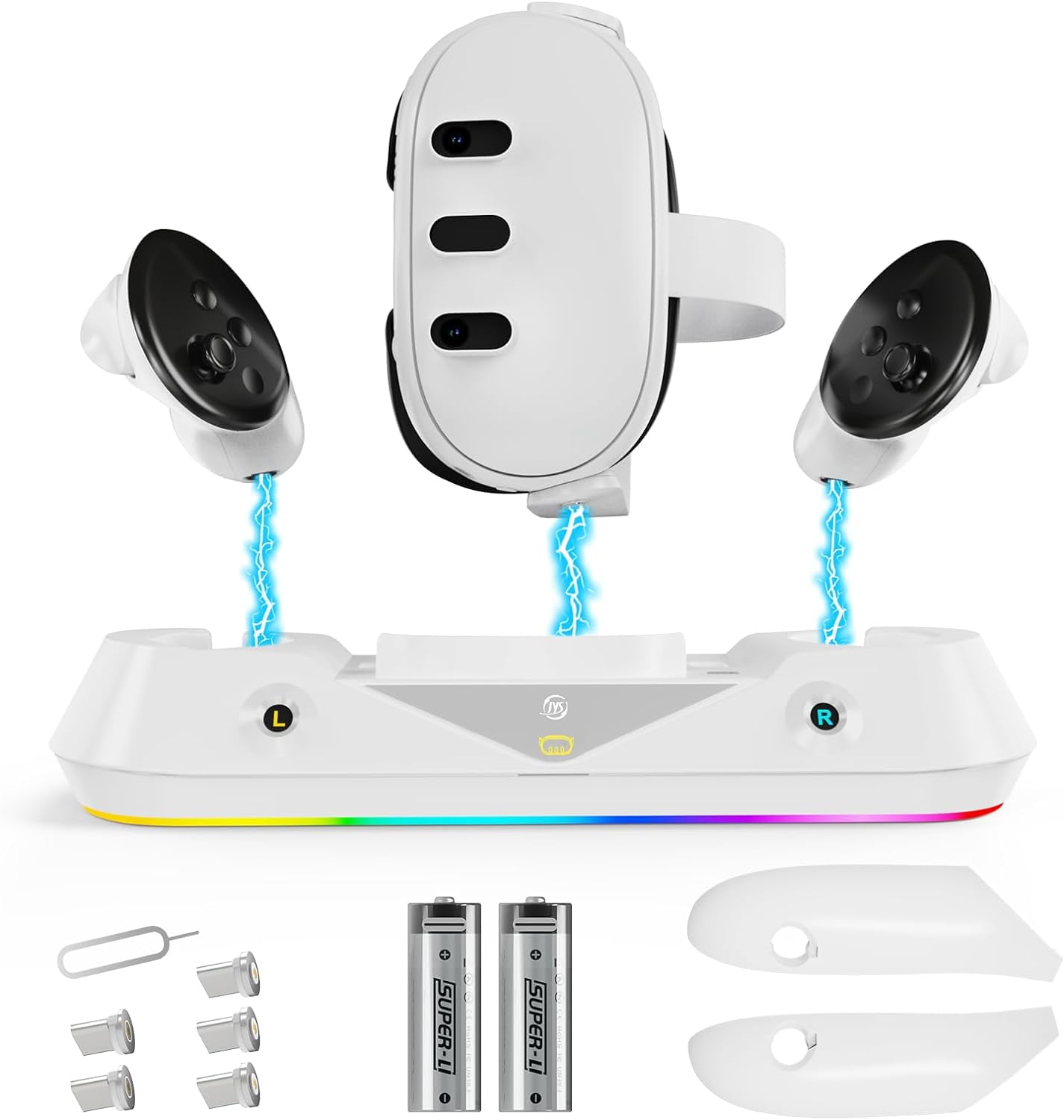 Uberwith Charging Station Compatible with Meta Quest 3,Fast Charging ...