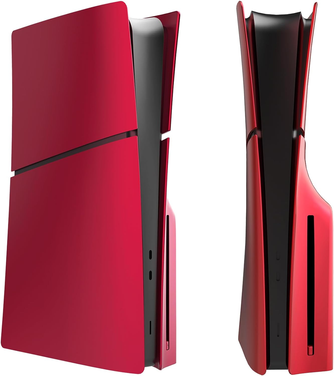 Uberwith Custom Replacement Skin Case ABS Cover, for PlayStation 5, Red ...