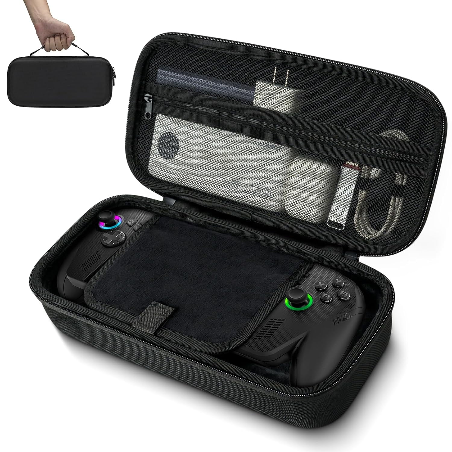 Uberwith Large Capacity Carrying Case for ROG XBOX ALLY X 2025 Handheld ...