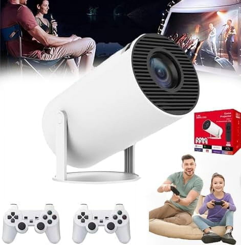 Uberwith Projector, Over 36,000 Built-In Games, Retro Console Projector ...