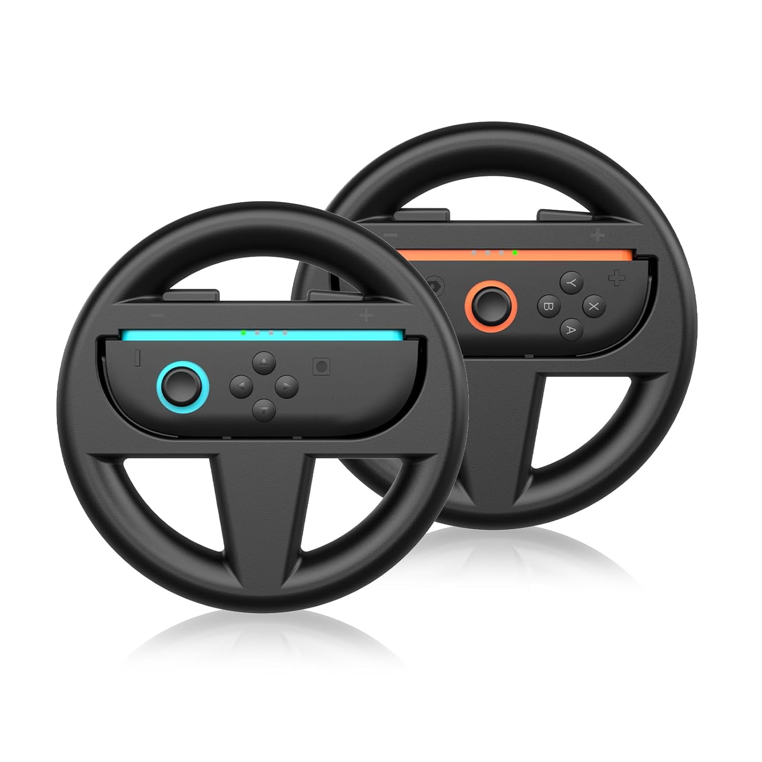 Uberwith Racing Wheel Set for Switch 2 Joy-C on, 2-Pack Steering Wheel ...