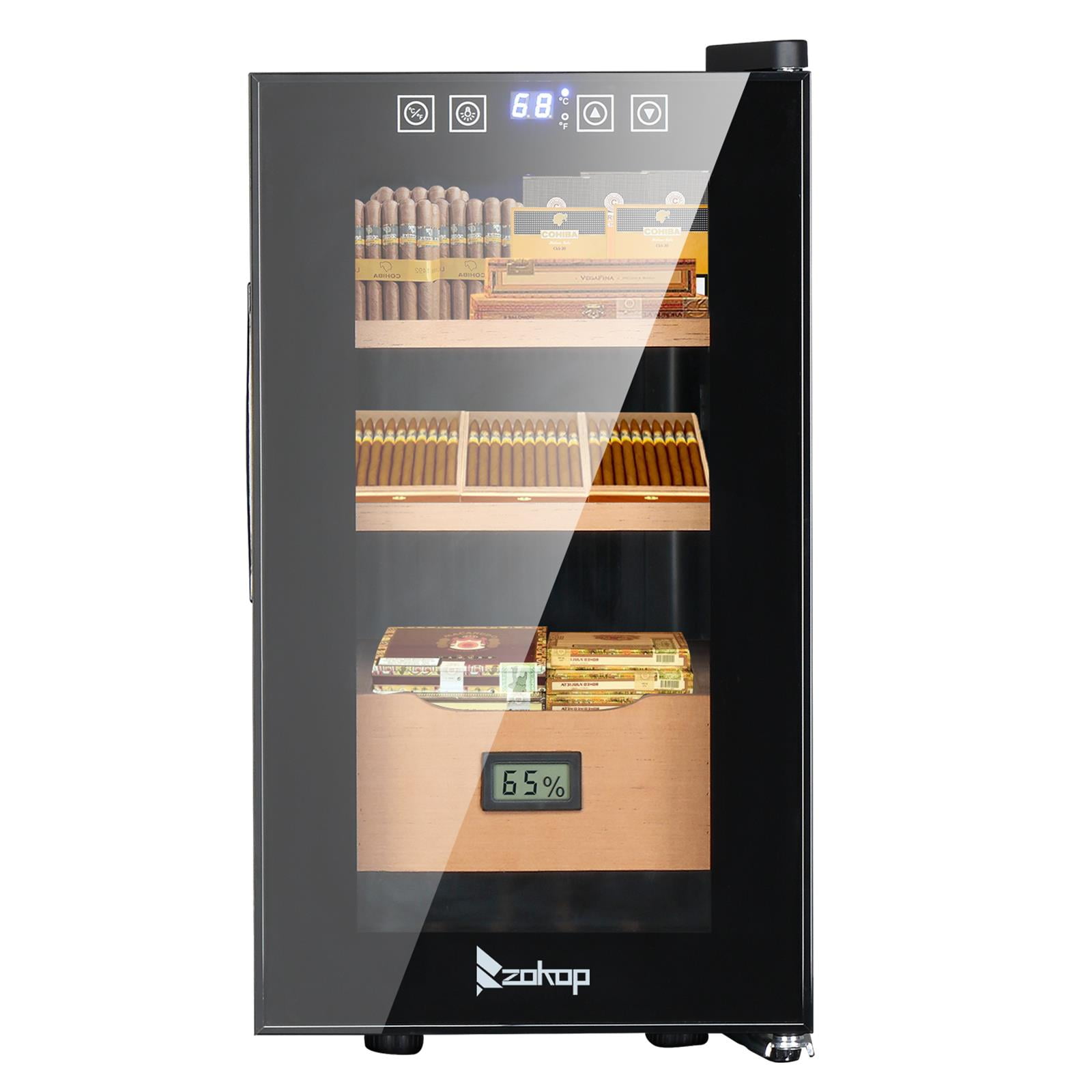 UbesGoo 25L Electronic Cabinet Humidor, 150 Count Cigar Cooler with ...