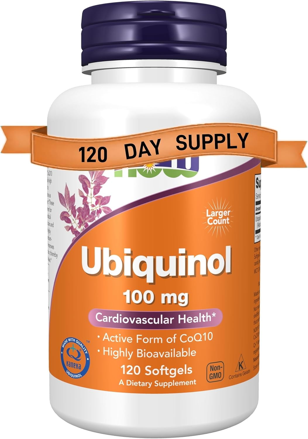 Ubiquinol 100 mg, Cardiovascular Health(The Active Form of C0Q10), 1 ...