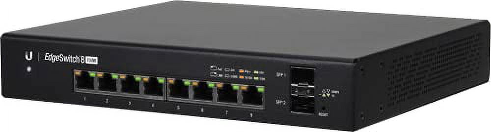 Ubiquiti EdgeSwitch 8, 8-Port Managed PoE+ Gigabit Switch with SFP ...
