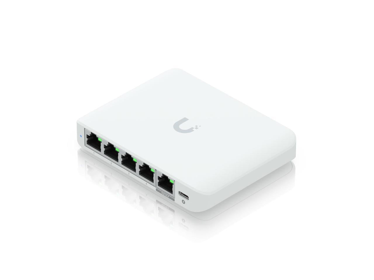 Ubiquiti Flex Mini 2.5G, 5-port 2.5G PoE Switch (USW-Flex-2.5G-5 ...
