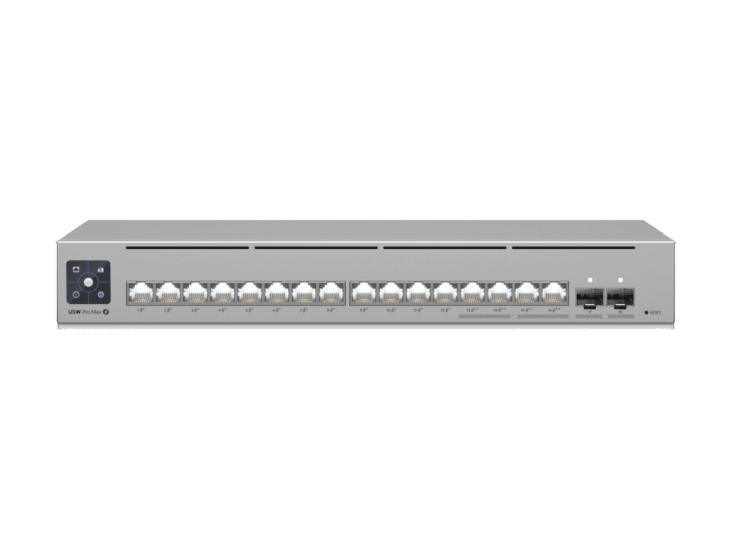 Ubiquiti Networks Pro Max 16 PoE, 16-port Layer 3 PoE Switch (USW-Pro ...