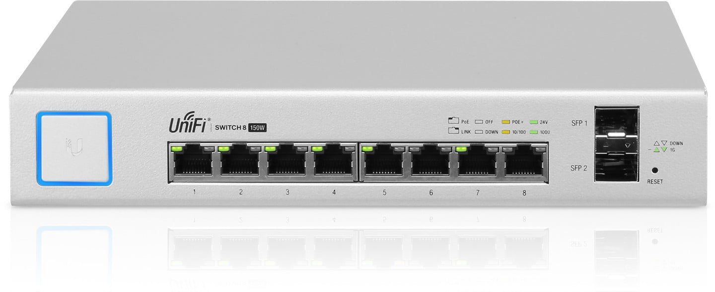 Ubiquiti UniFi Ethernet Switch - 8 - 2 Layer Supported - Walmart ...
