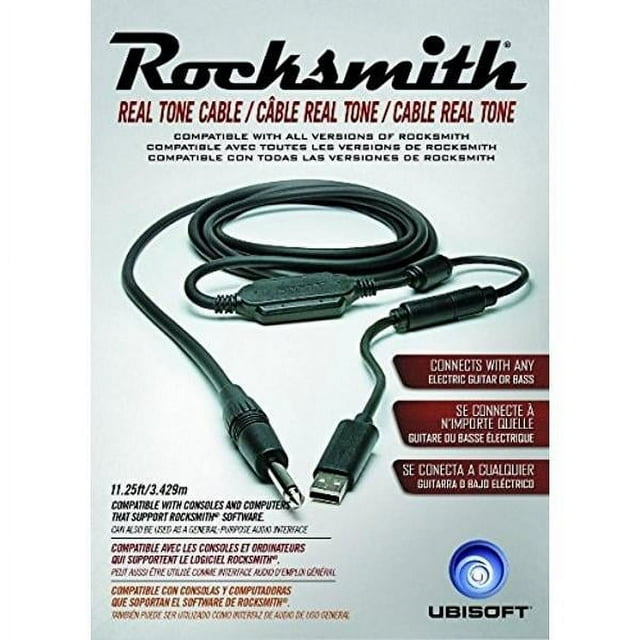 Ubisoft Rocksmith Real Tone USB Audio Cable for Guitar, PS3, PS4, Xbox ...