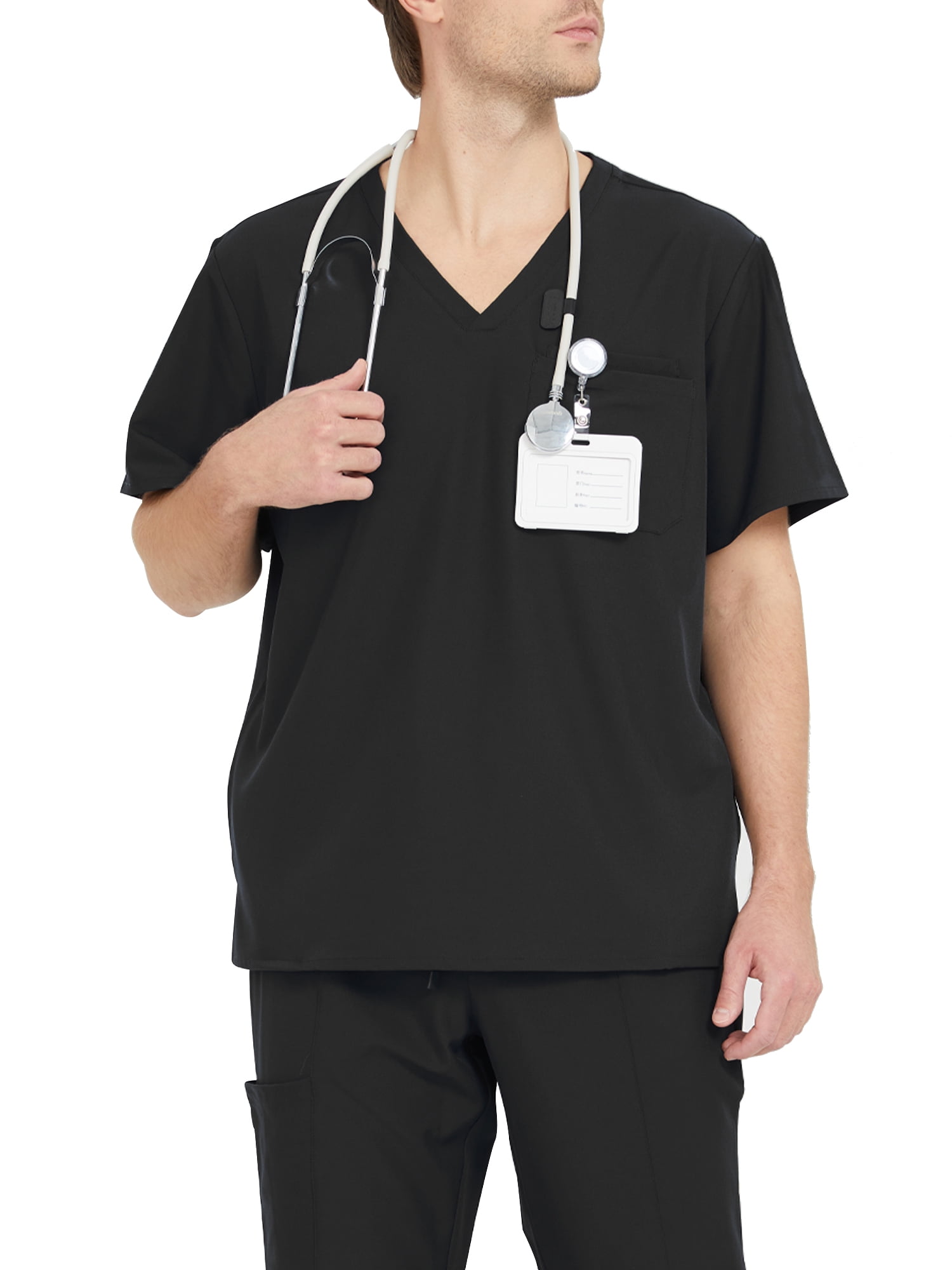 Ubon Short Sleeve Scrub Top, ( Men's Extra Large ) - Walmart.com