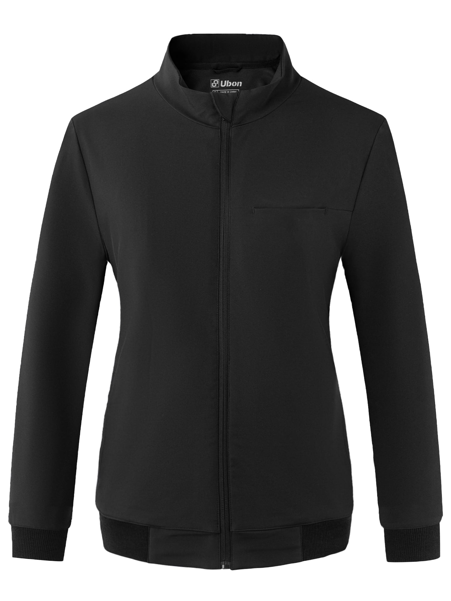 Ubon Women's Scrub Jacket Wrinkle-Resistant Nurse Jacket Zip Front ...