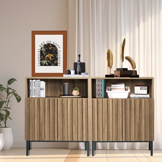 Uboti Norwin Storage Cabinet, Modern Rustic Industrial Buffet Sideboard ...
