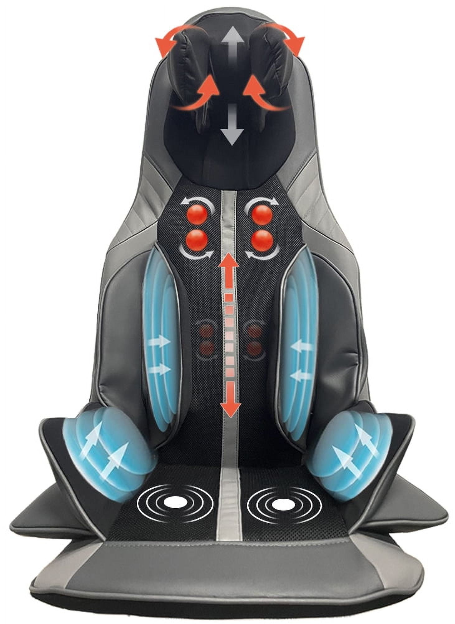 Uboti Shiatsu Neck Back Massager with Heat, 4D Kneading Massage Chair ...