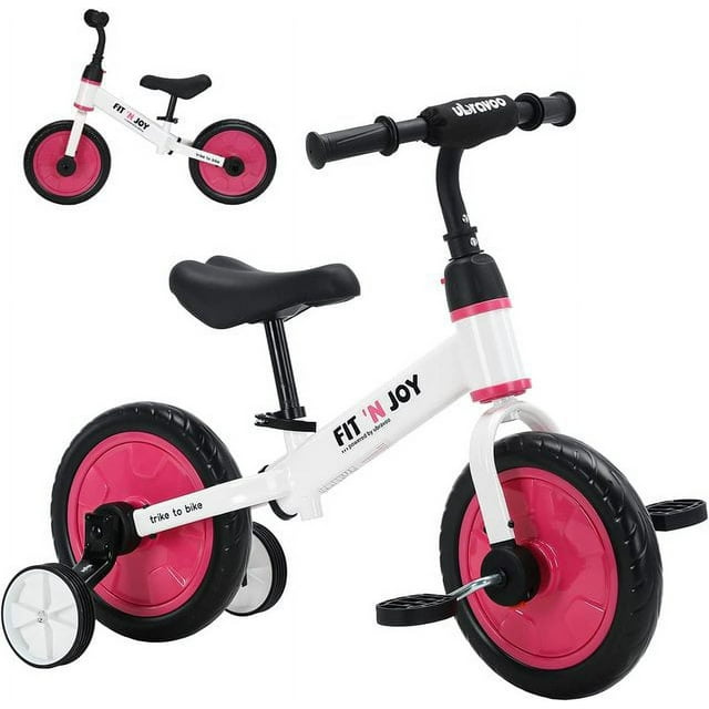 Ubravoo Fit 'n Joy Toddler Balance Bike,4-in-1 Starter Kids Training ...
