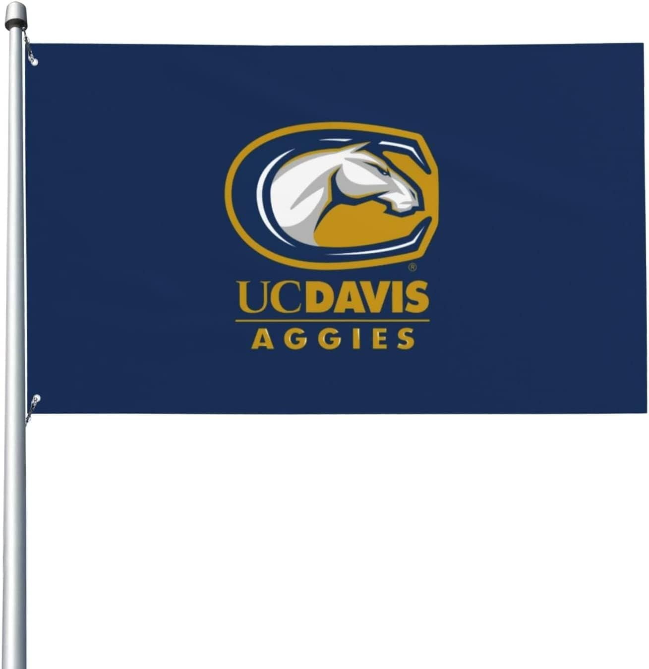 Uc Davis Aggies University Logo Garden 3x5Ft Flag Outdoor Indoor Party ...