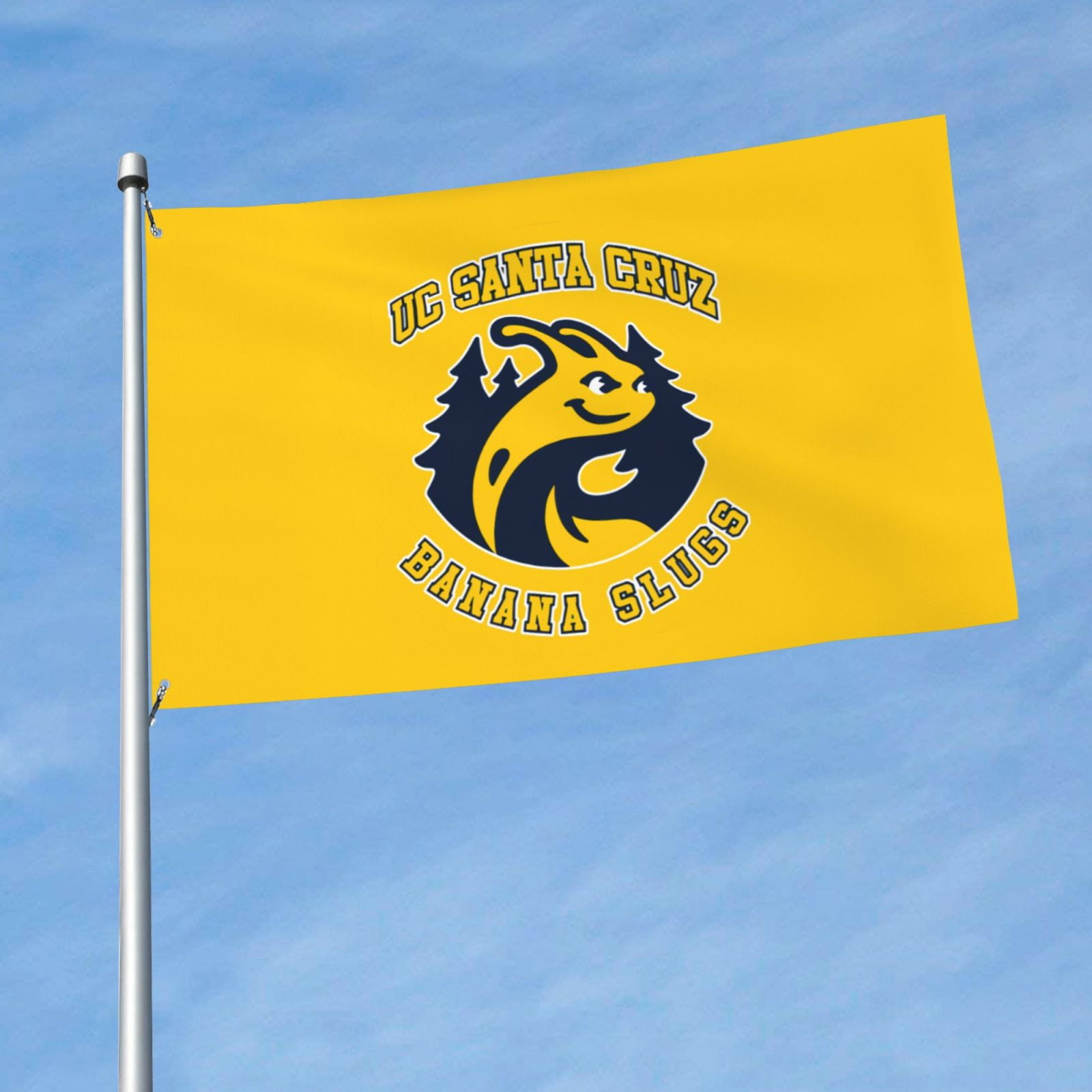Uc Santa Cruz Banana Flag 3x5 Outdoor ,Sewn Stripes, Stronger Brass ...