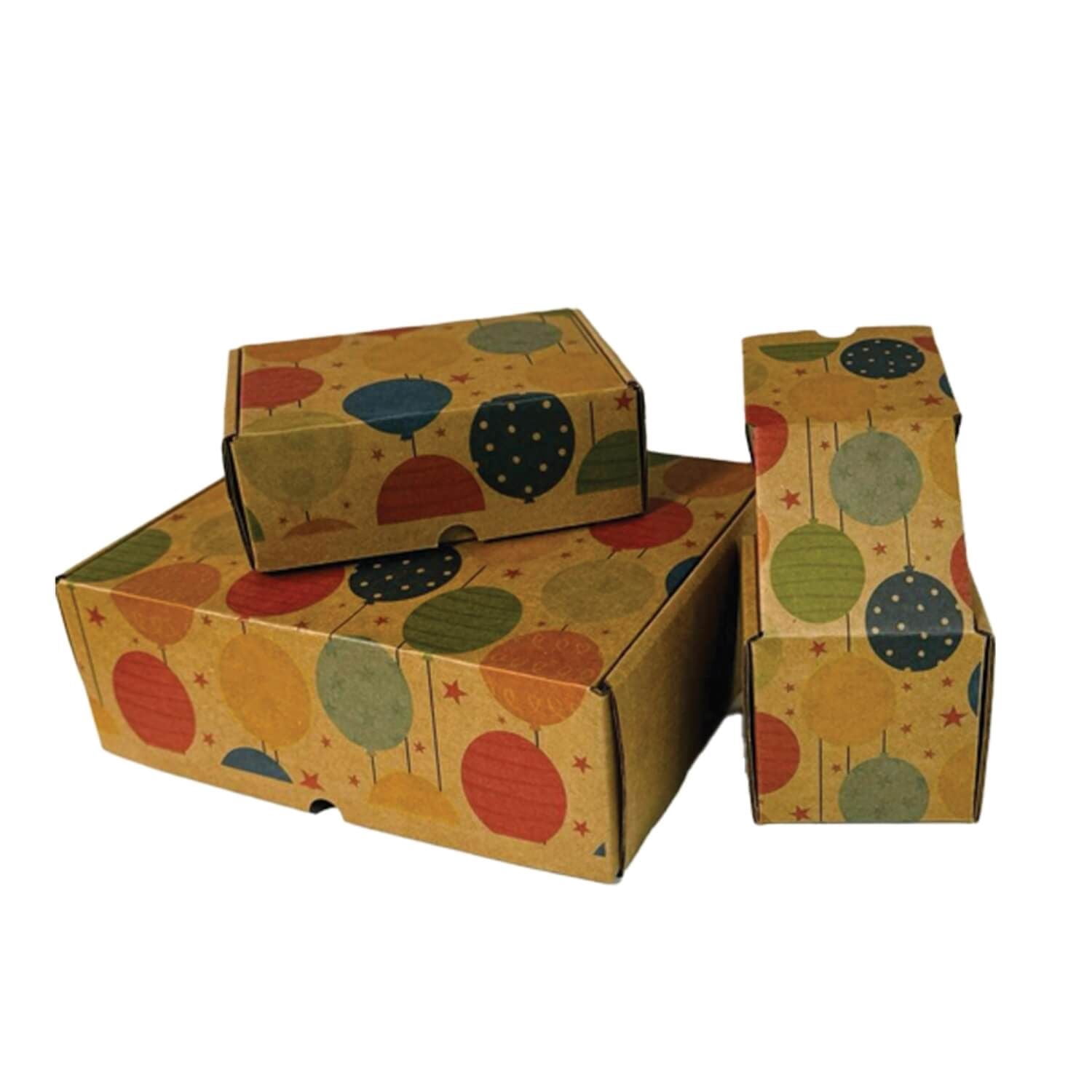 Ucanpack Birthday Gift Box Mailer Boxes 8 x 4 x 2" - Balloons Printed ...