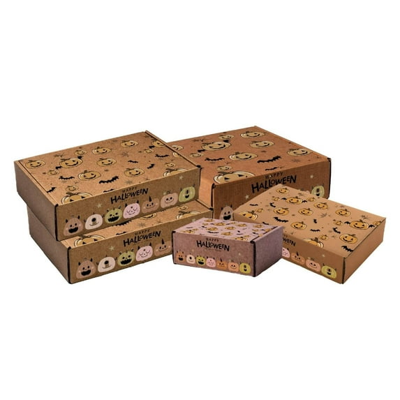 Ucanpack Holiday Gift Box Mailer Boxes 5 x 4 x 2" - Pumpkins Printed ...