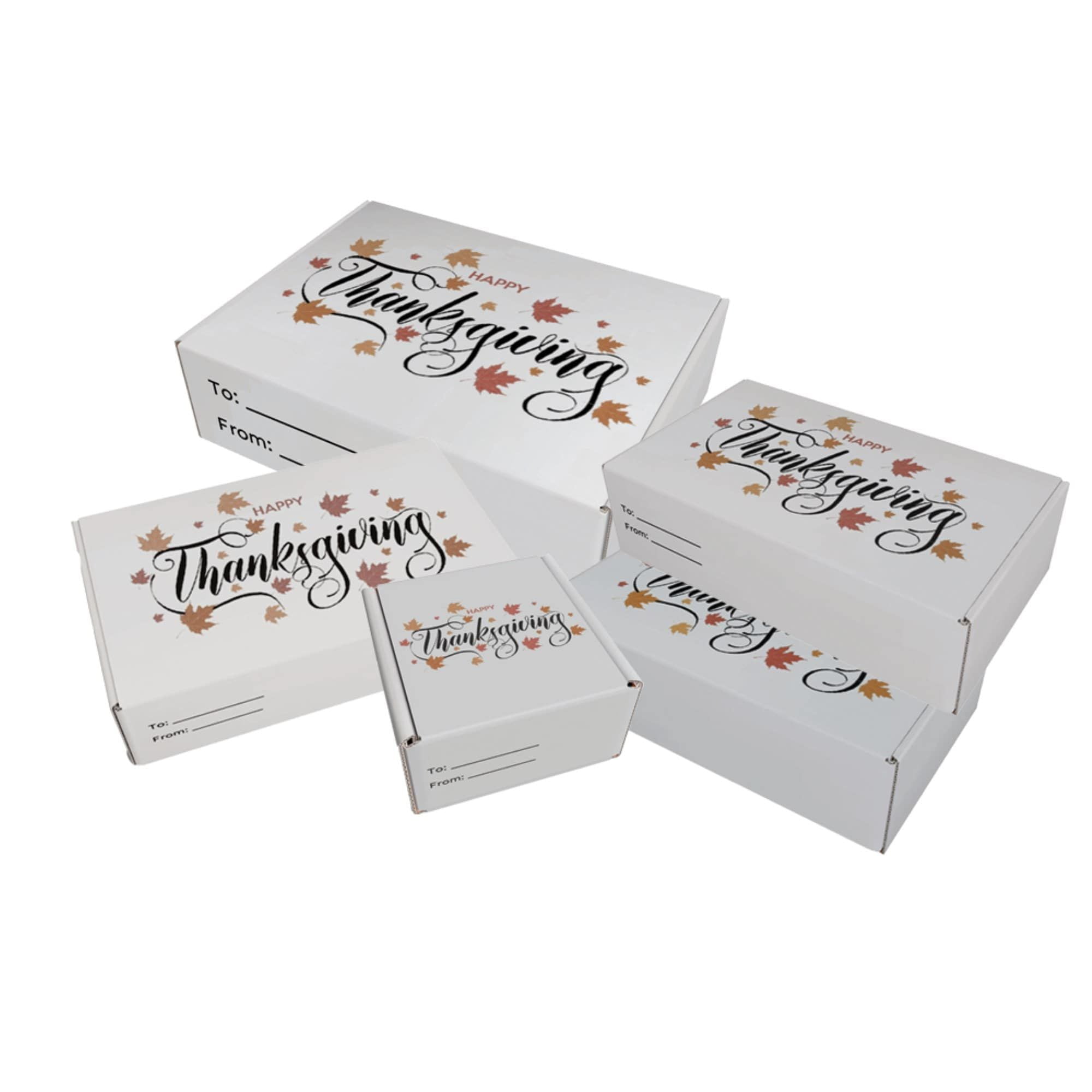 Ucanpack Thanksgiving Mailer Box 7 x 3 x 3" - Maple & Oak Printed ...