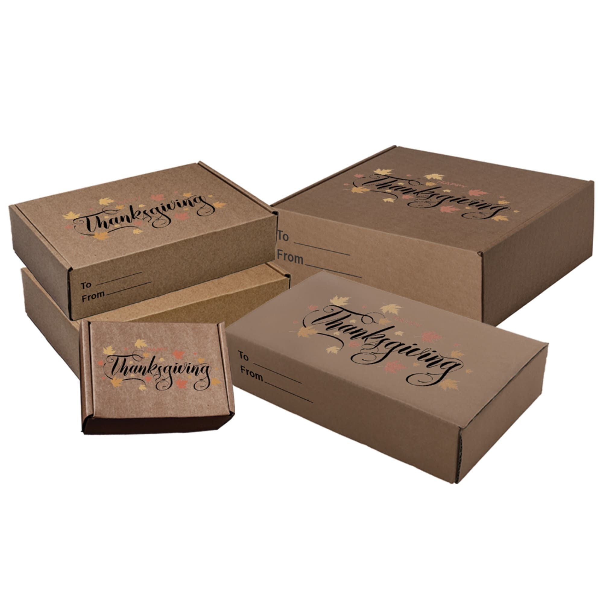 Ucanpack Thanksgiving Mailer Box 7½ x 6 5/8 x 6½" - Maple & Oak Printed ...