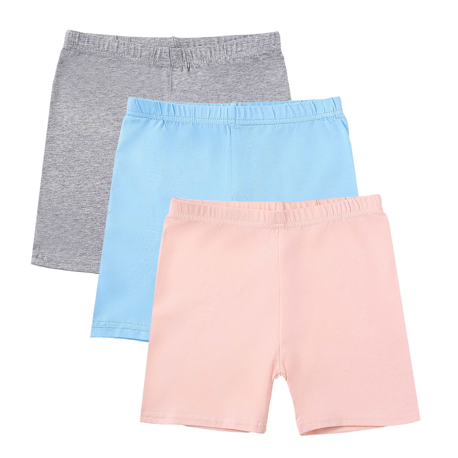 Uccdo 2/3/4 Pack Girls Cotton Shorts Toddler Girl Bike Shorts Dance ...