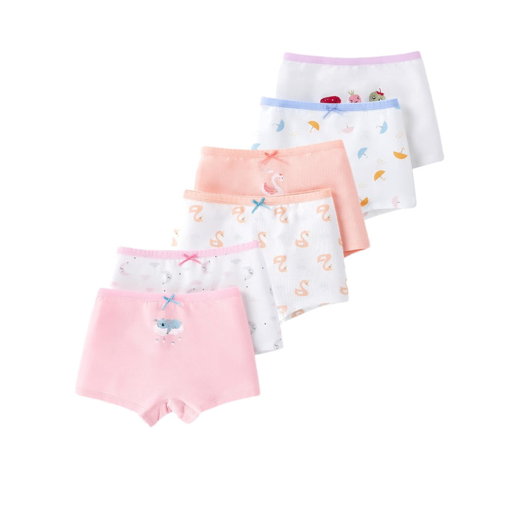 Uccdo 3-11T Girls Cotton Underwear Hipster Briefs Toddler Big Girls ...