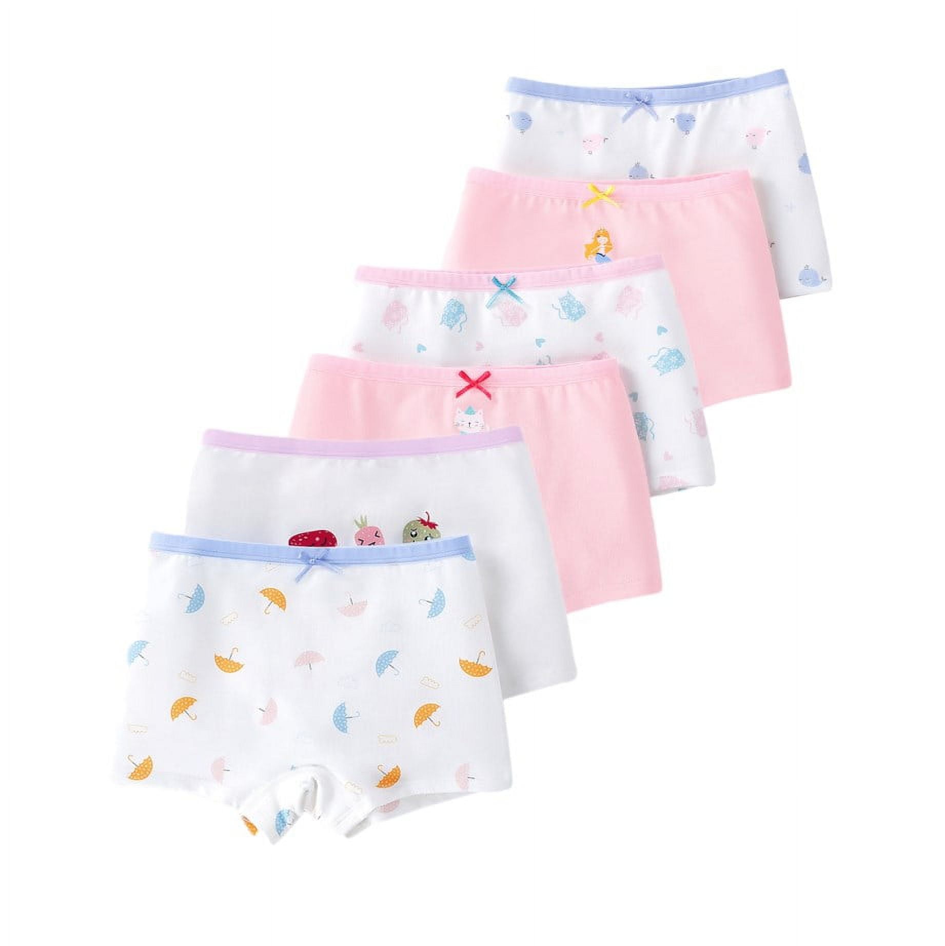 Uccdo 3-11T Girls Cotton Underwear Hipster Briefs Toddler Big Girls ...