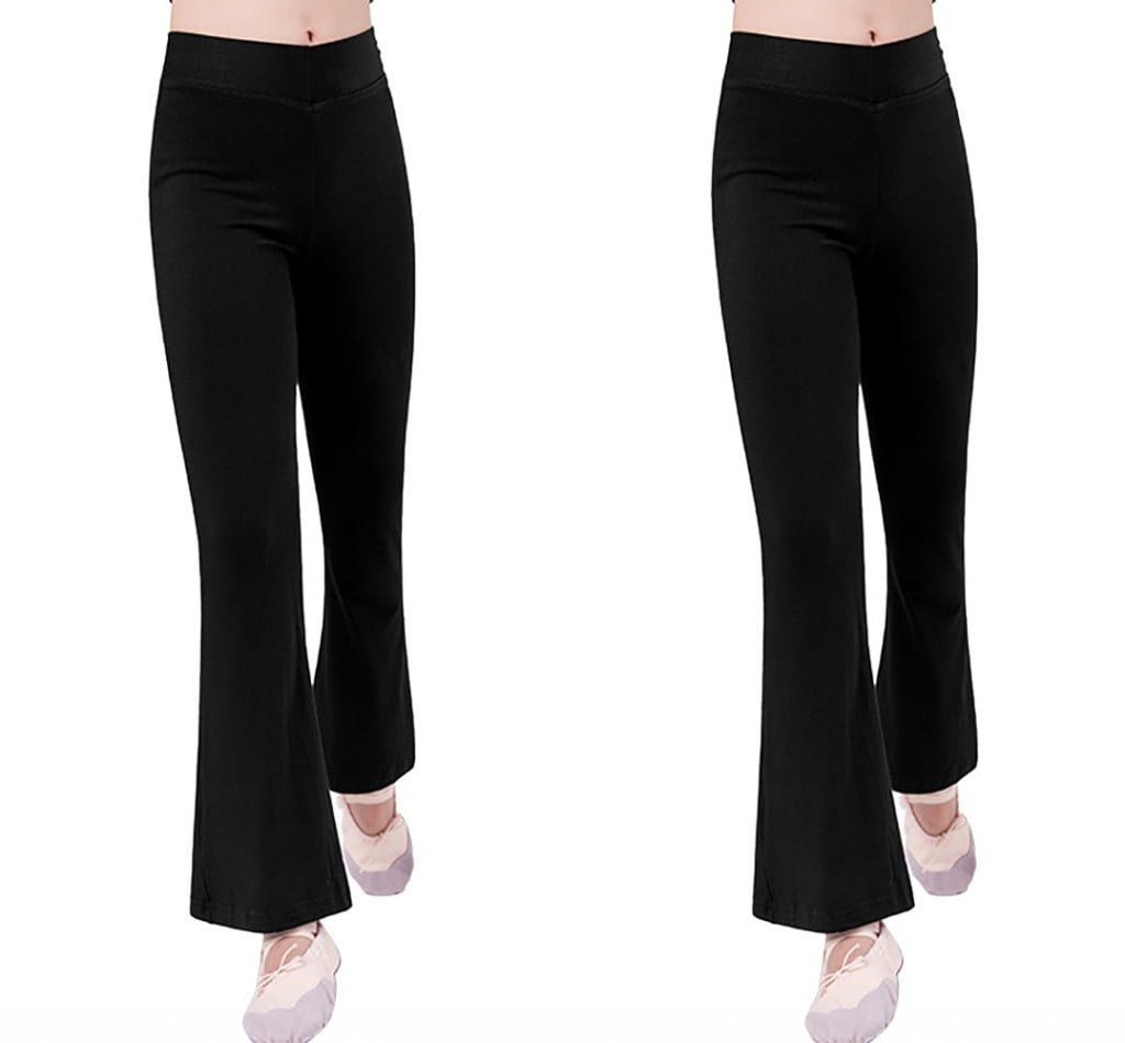 Uccdo 3-14T Teens Girls Yoga Pants High Waisted Flare Leggings ...
