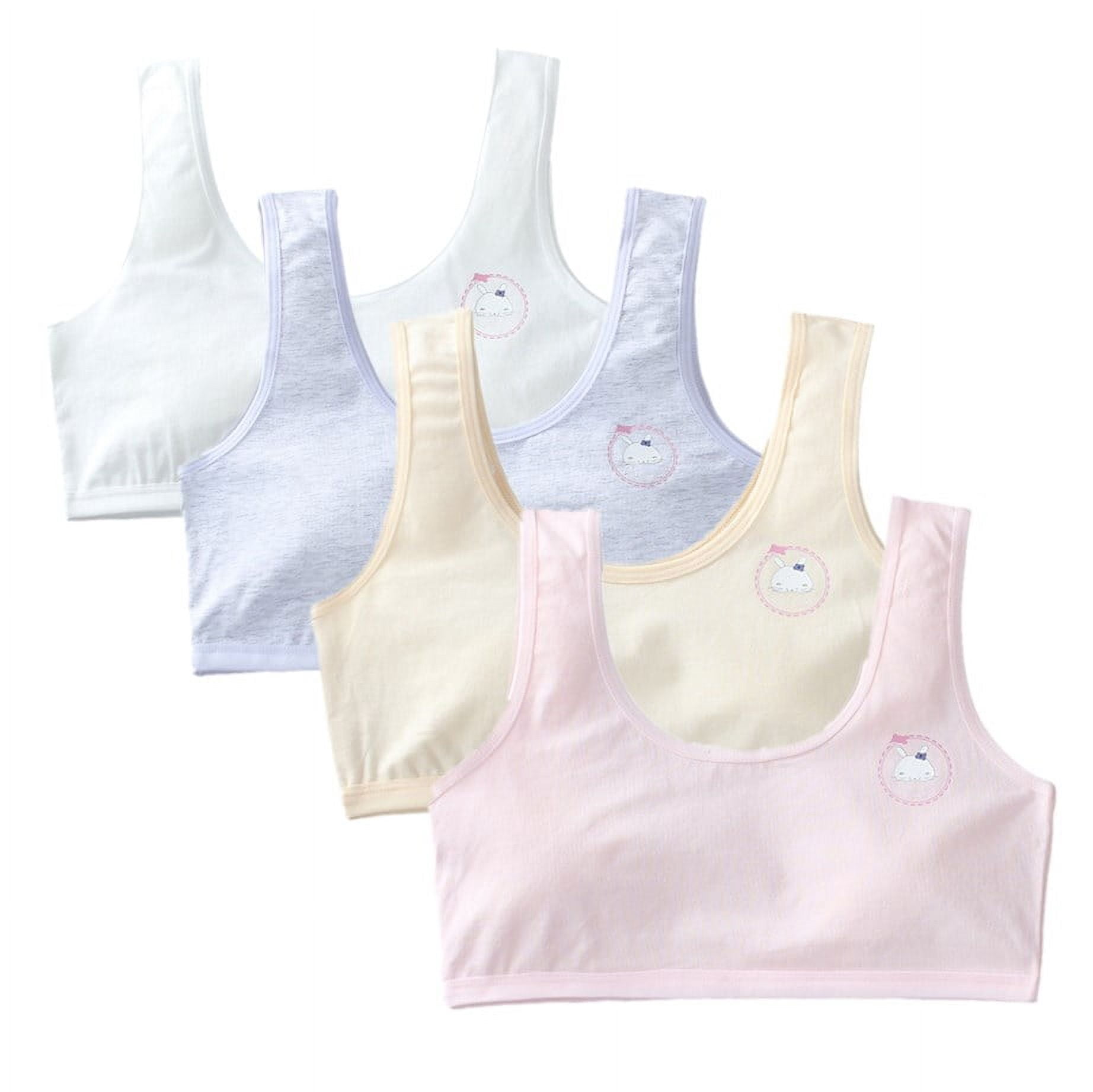 Uccdo 5 Pack Girls Training Bra Bralette Casual Wireless Padded Bra ...