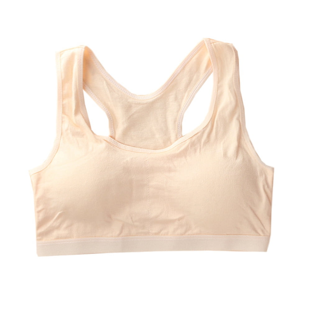 Uccdo 8-16T Girls Training Bra Seamless Sports Bra Casual Wireless ...
