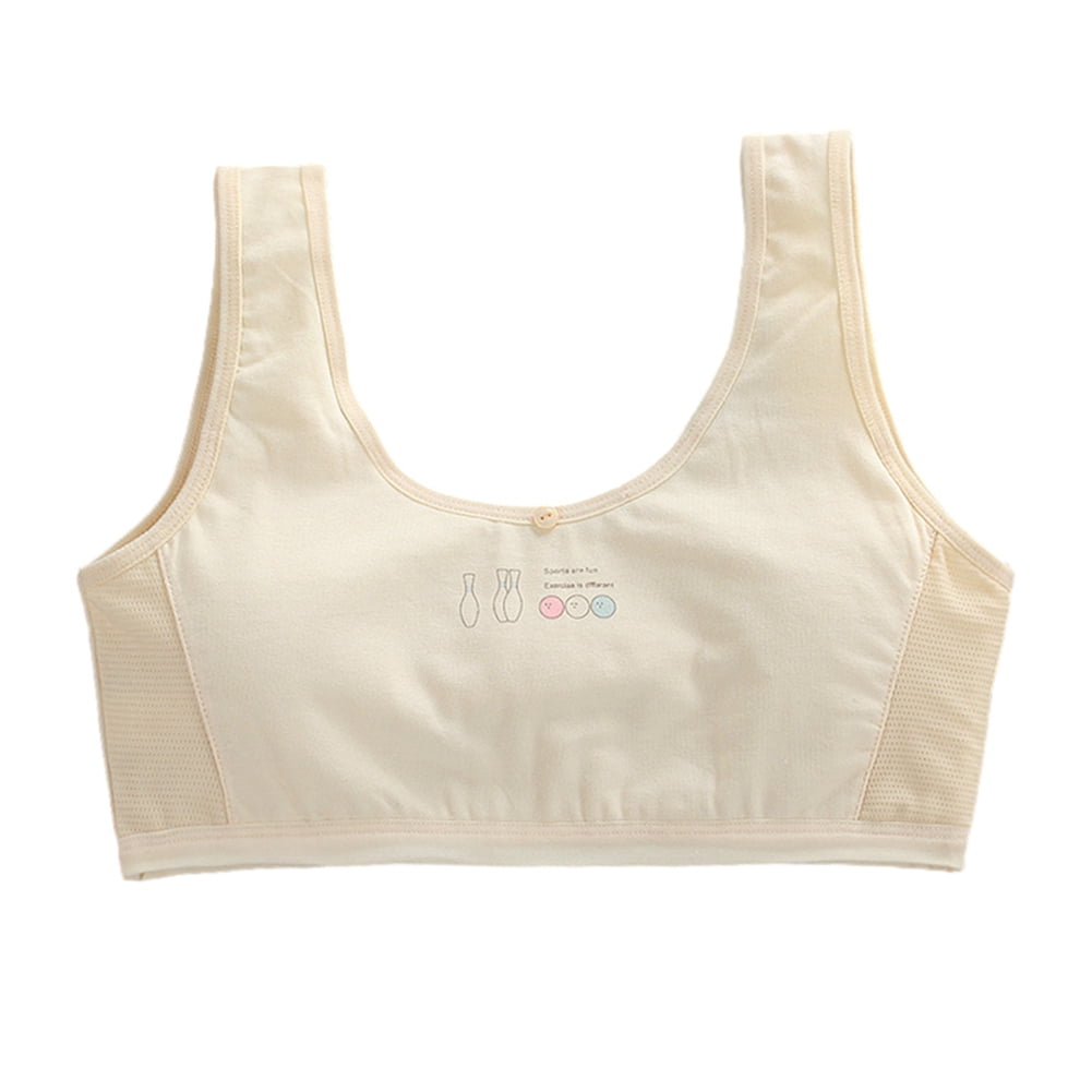 Uccdo 8-16T Girls Training Bra Seamless Sports Bra Casual Wireless ...