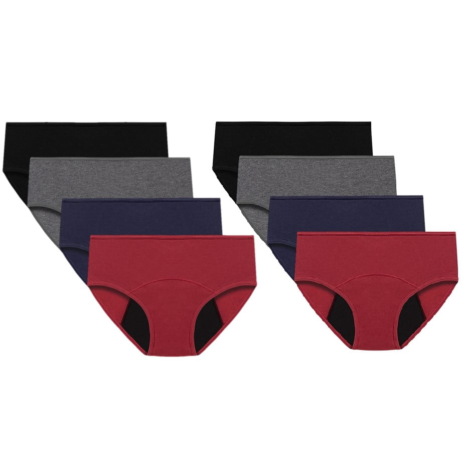 Uccdo 8-16T Teen Girls Cotton Underwear Hipster Briefs Undies Period ...