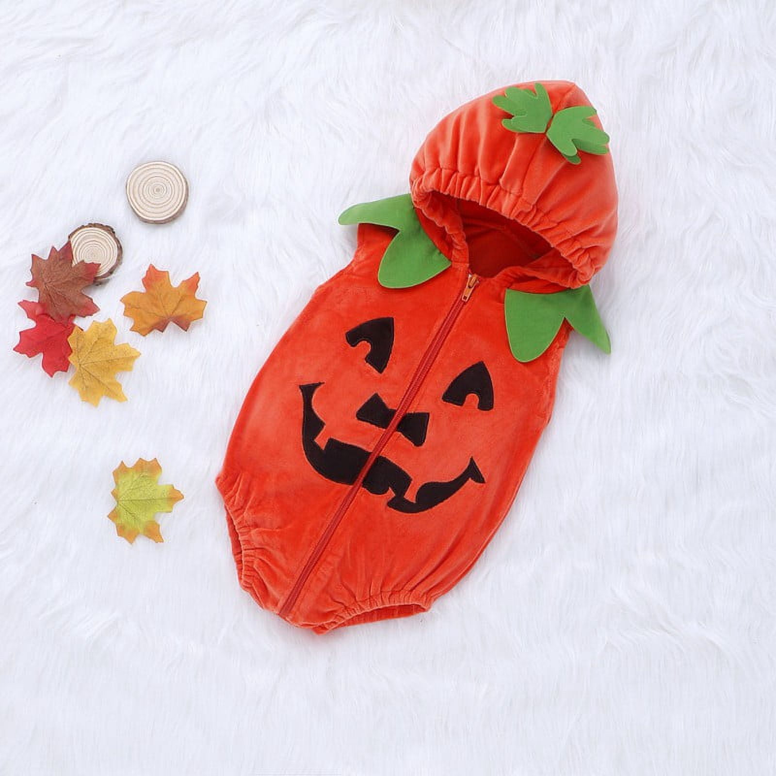 Uccdo Baby Girl Boy Halloween Pumpkin Clothes With Hat, Kids Party ...