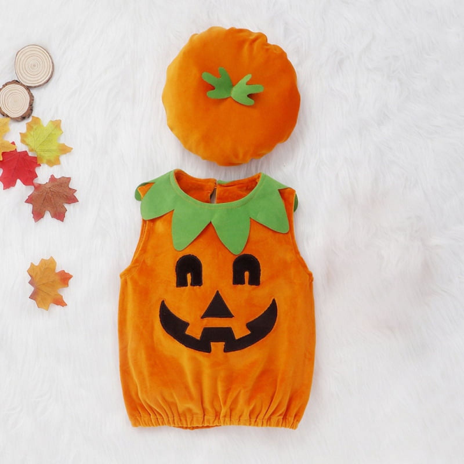 Uccdo Baby Girl Boy Halloween Pumpkin Clothes With Hat, Kids Party ...