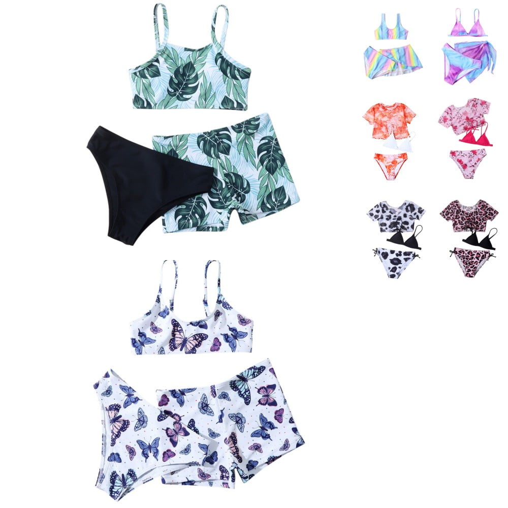 Uccdo Girls Bikinis Swimsuits, Big Girls Beach Bathing Suit Swimwear, 3 ...
