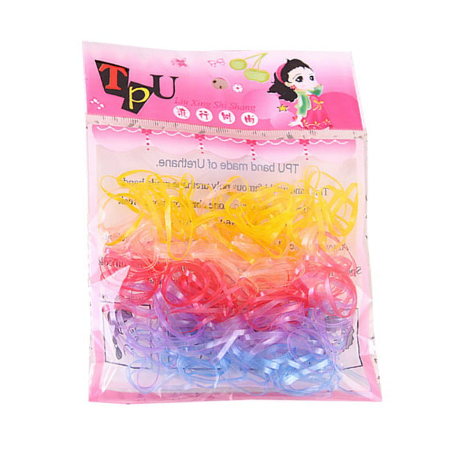 Uccdo Girls Disposable Elastic Rubber Hair Bands Mini Rubber Bands Hair ...