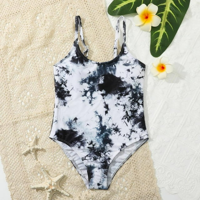 Uccdo Girls One-Piece Swimsuits, Big Girls Floral Bikinis Bathing Suit ...