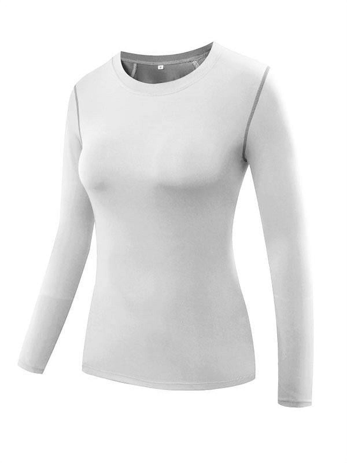 EFINNY Women's Compression Shirt, Dry Fit, Long Sleeve, Workout and ...
