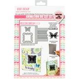 Uchi's Animation Clear Stamp, Die And Grid Set Butterfly-4.75"X5.5 ...