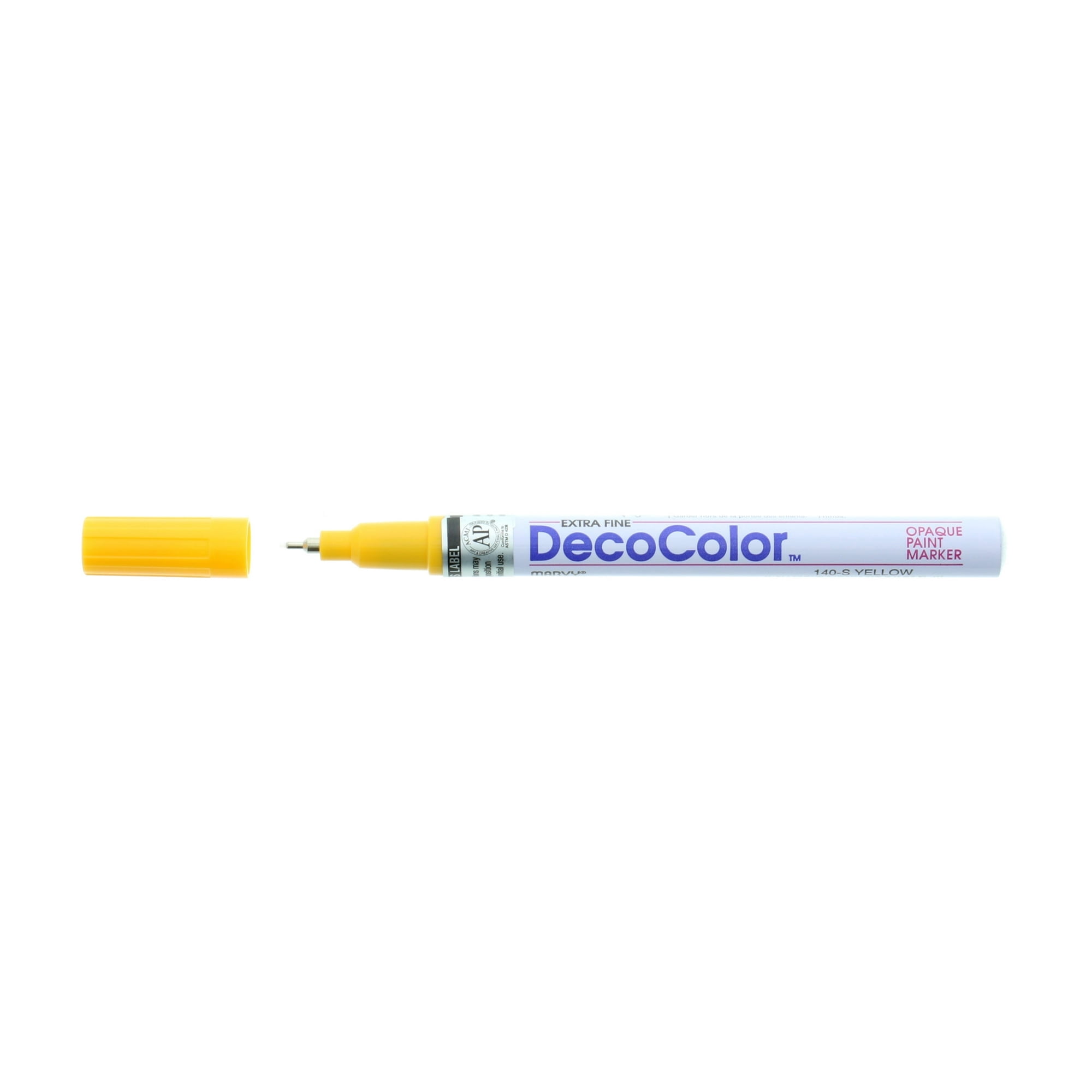 Uchida 140-C-5 Marvy Deco Color Extra Fine Paint Marker, Yellow ...