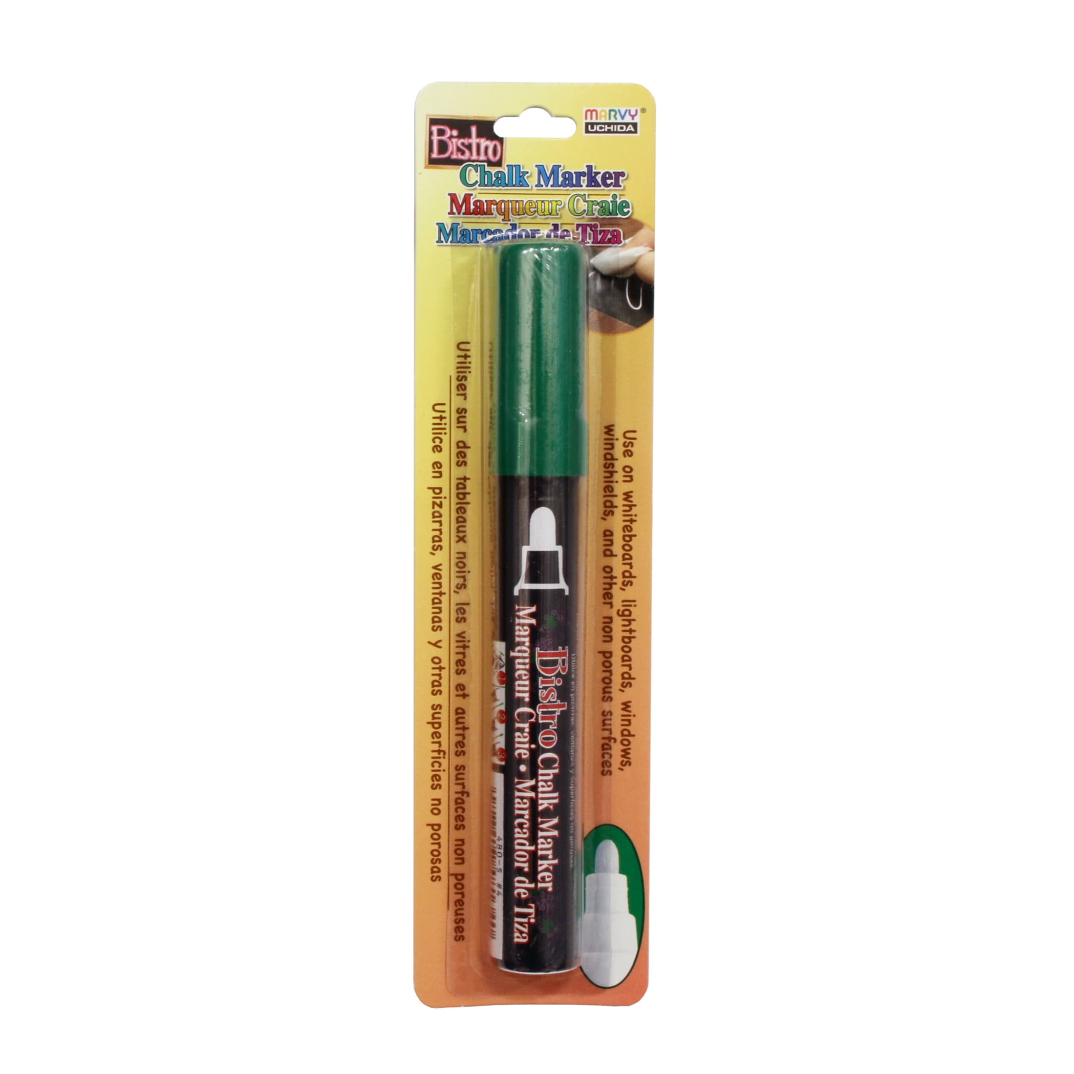 Uchida Bistro Chalk Marker, Broad, Carded Packaging, Green - Walmart.com