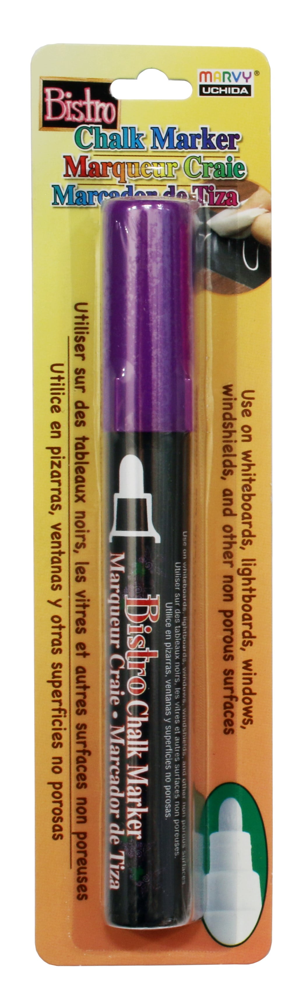 Uchida Bistro Chalk Marker, Broad, Fluorescent Violet - Walmart ...